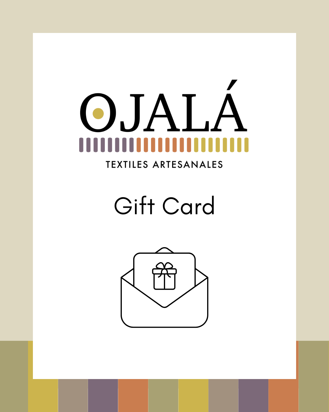 Tarjeta regalo - OJALÁ